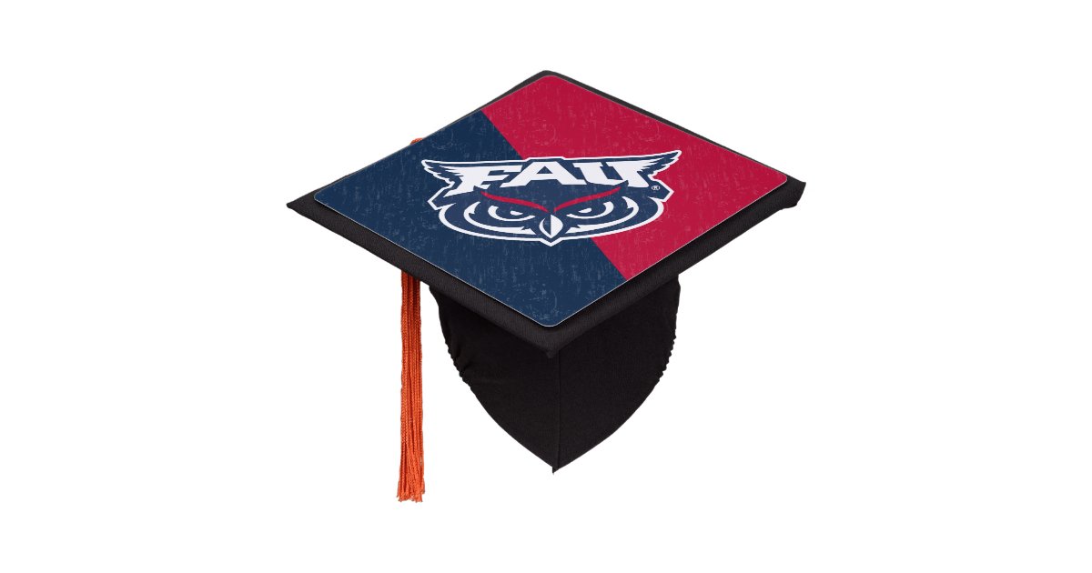 Florida Atlantic University Color Block Distressed Graduation Cap ...