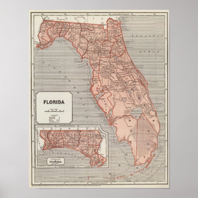 Atlas map of florida