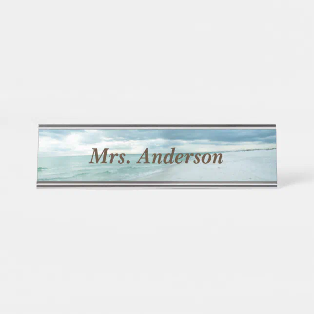 Florida Beach Desk Name Plate | Zazzle