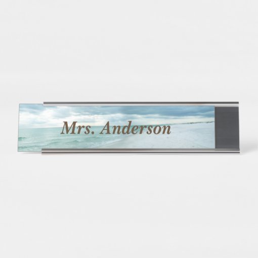 Florida Beach Desk Name Plate | Zazzle