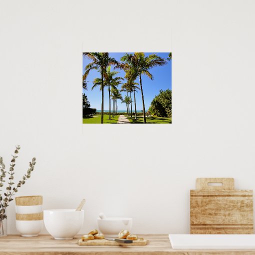 FLORIDA BEACH PALM TREES TROPICAL PARK POSTER | Zazzle