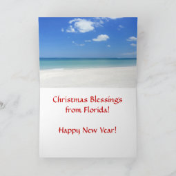 Florida Christmas Cards Beach Themed | Zazzle