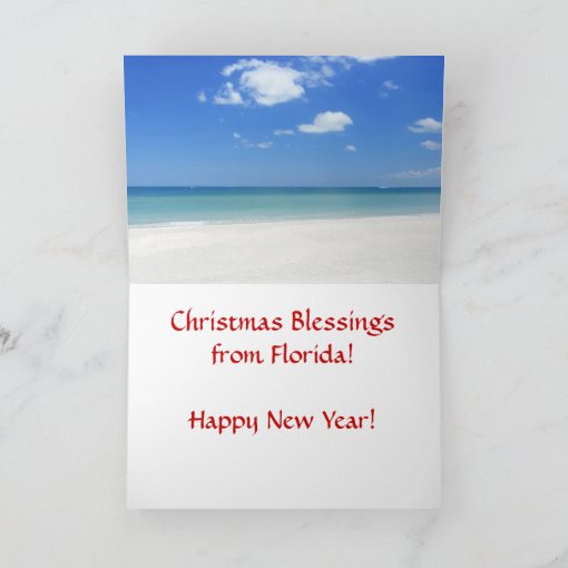 Florida Christmas Cards Beach Themed | Zazzle