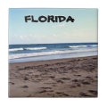 Florida Coastal Shoreline Beach Scene Ceramic Tile | Zazzle