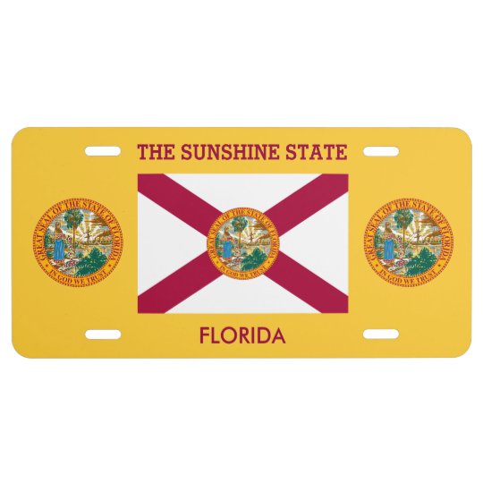 Florida Custom Front License Plate | Zazzle.com