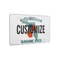 Florida Custom License Plate | Zazzle