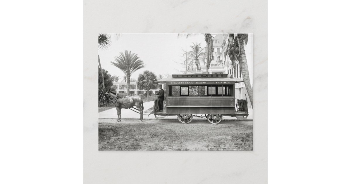 Florida East Coast Trolley, 1905 Postcard | Zazzle