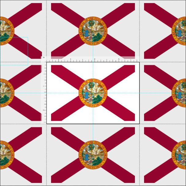 Vintage Florida tourist map Fabric | Zazzle