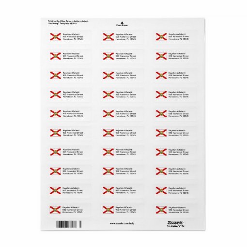 Florida Flag Return Address Label | Zazzle