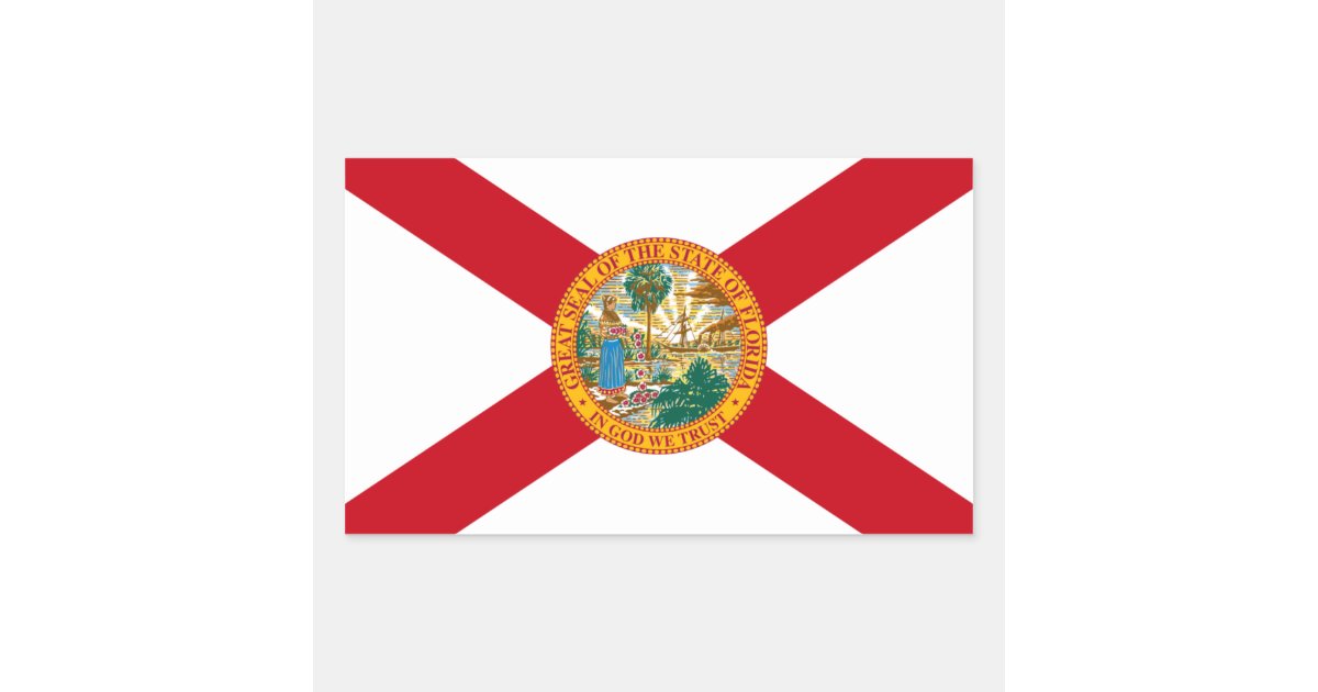 Florida Flag Sticker | Zazzle