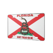 Florida Gadsden Flag Aluminum License Plate License Plate | Zazzle