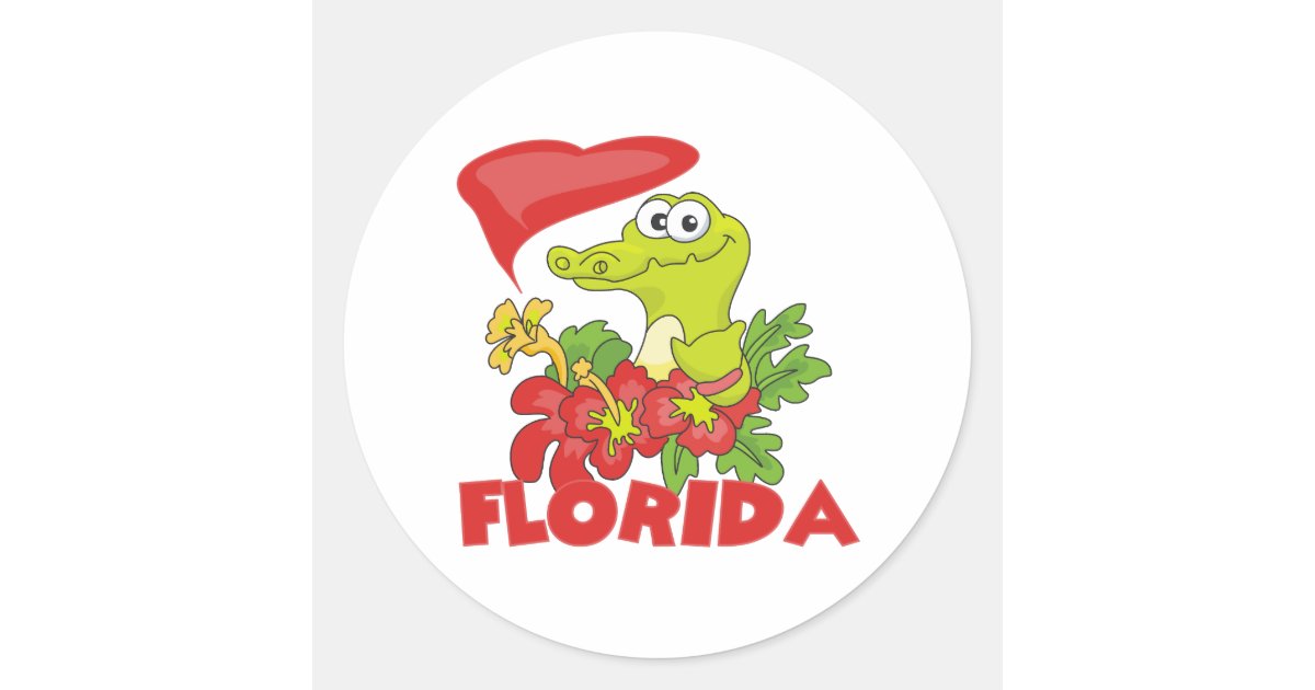 Florida Gator Classic Round Sticker | Zazzle