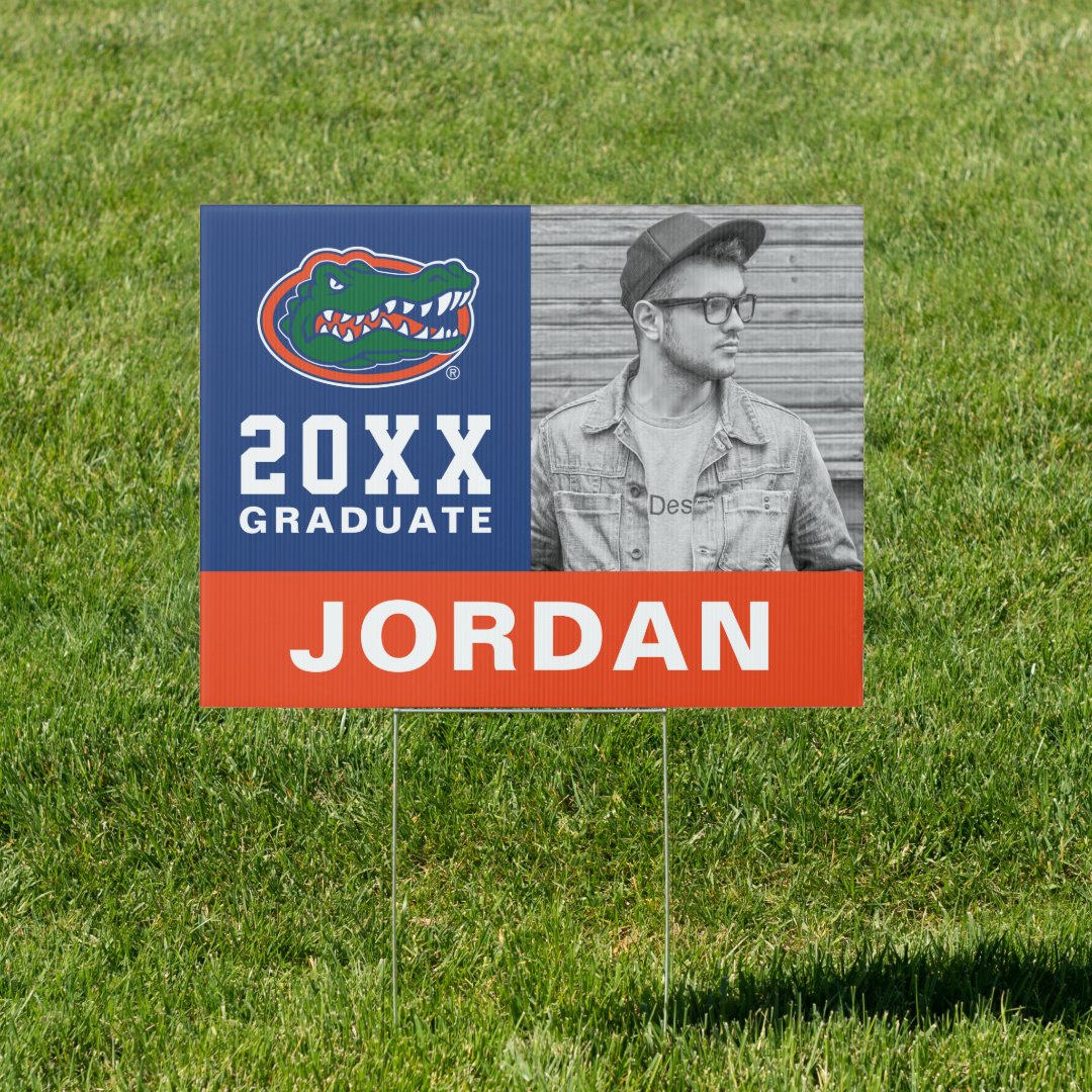 Florida Gator Graduation - Photo Sign | Zazzle