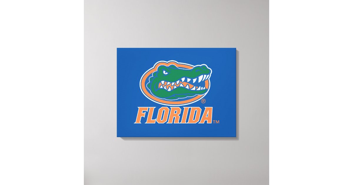 Florida Gator Head Full-Color Canvas Print | Zazzle