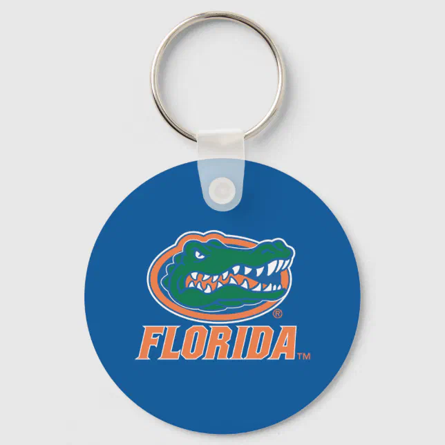 Florida Gator Head Full-Color Keychain | Zazzle