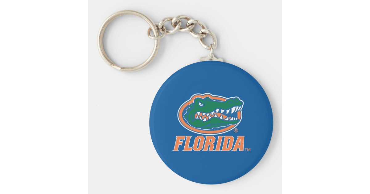Florida Gator Head Full-Color Keychain | Zazzle.com
