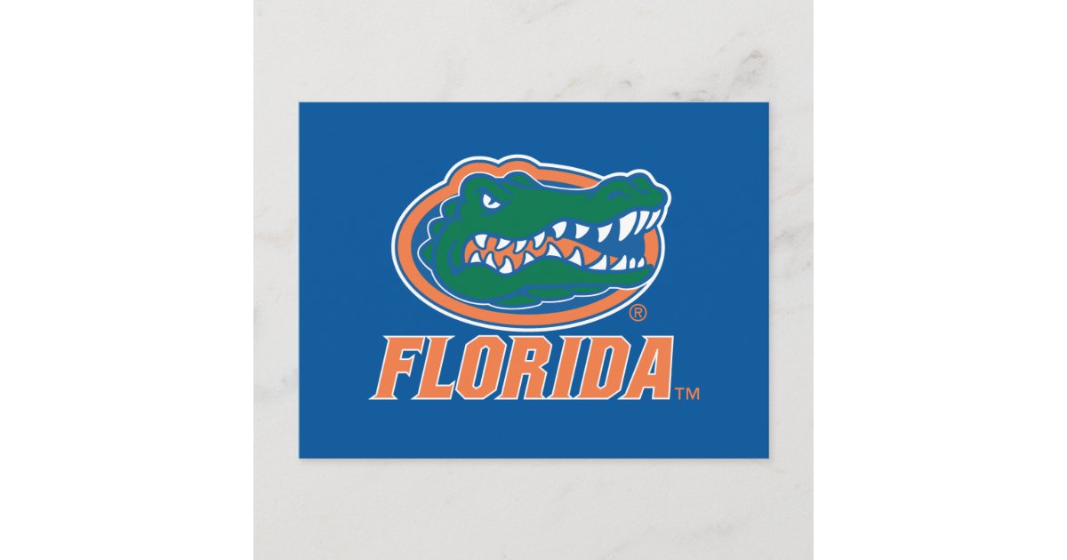 Florida Gator Head Full-Color Postcard | Zazzle