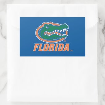 Florida Gator Head Full-Color Rectangular Sticker | Zazzle