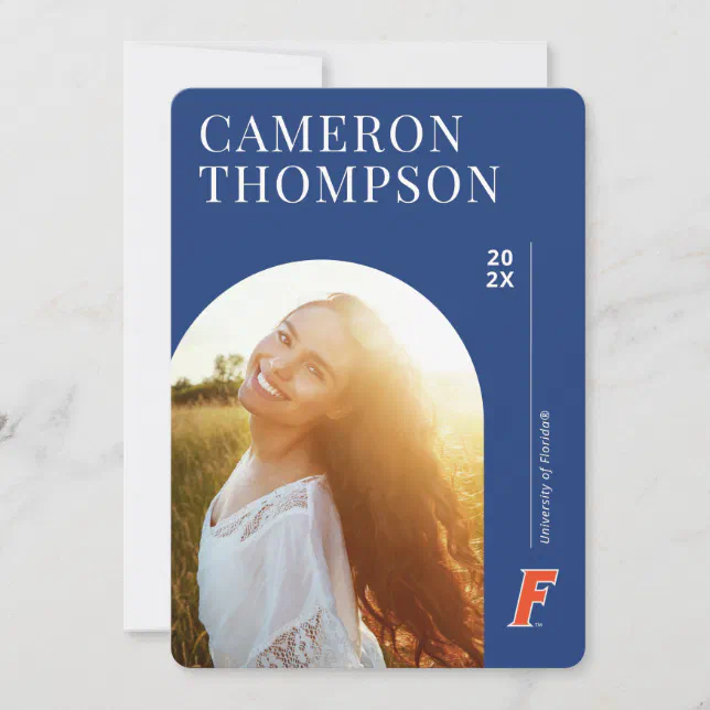 Florida Gators Graduate | Photo Arch Invitation | Zazzle