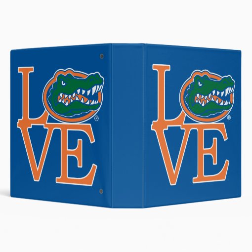 Florida Gators Love 3 Ring Binder | Zazzle