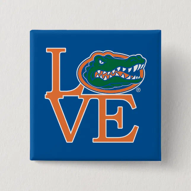 Florida Gators Love Button | Zazzle