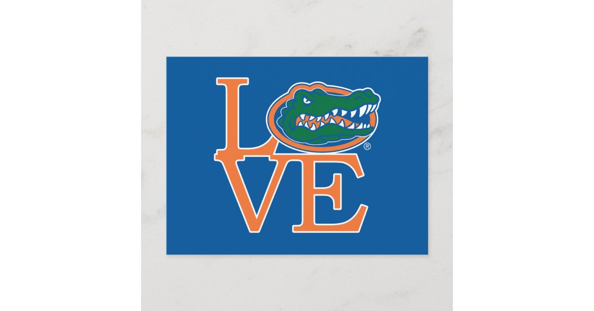 Florida Gators Love Postcard | Zazzle