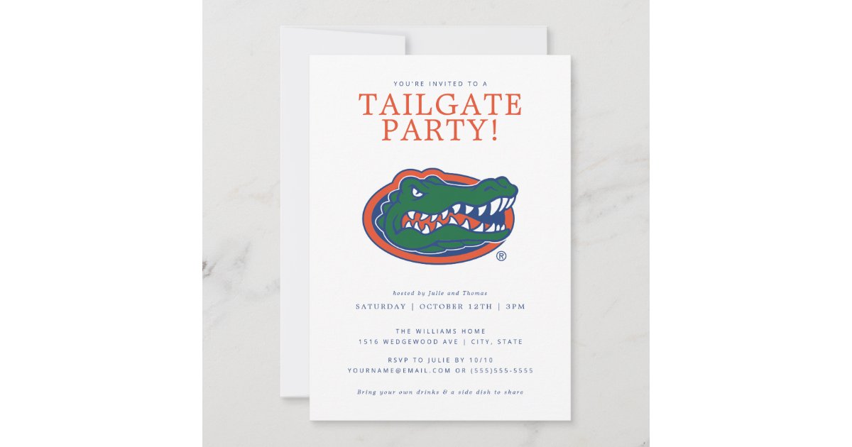 Florida Gators Tailgate Party Invitation | Zazzle