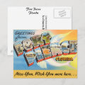 Florida, Greetings from Fort Pierce Postcard | Zazzle