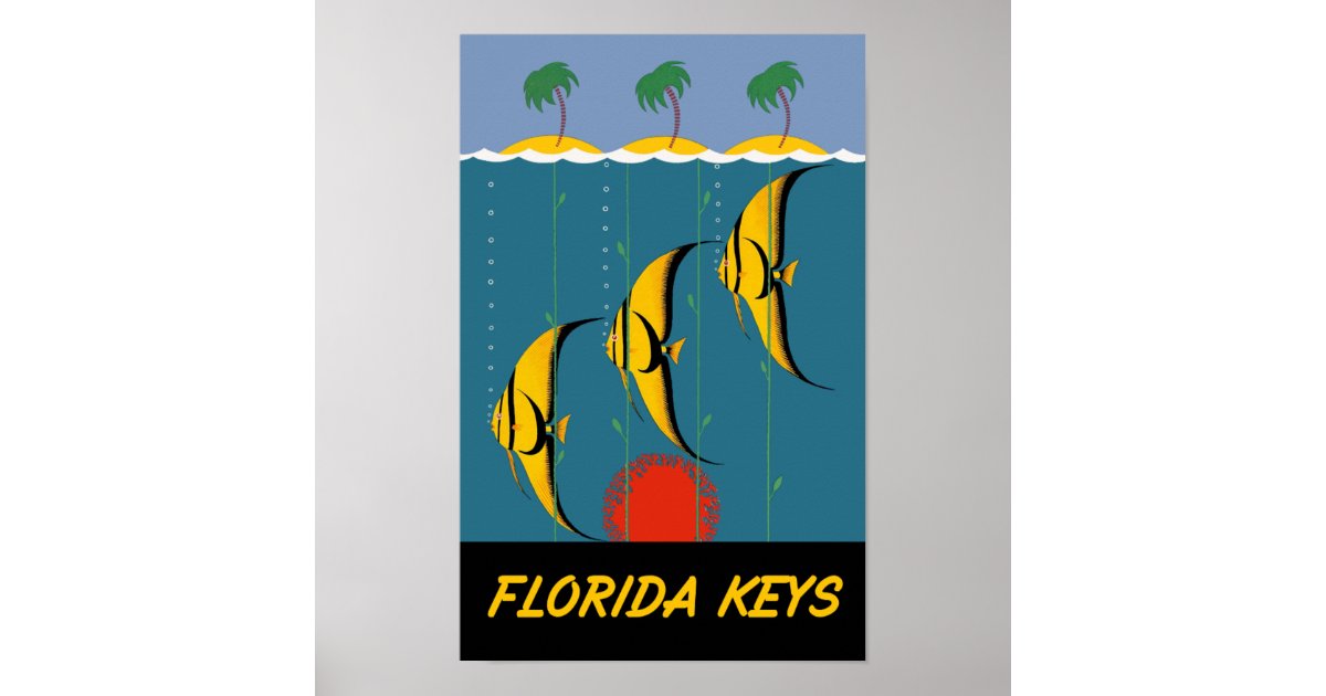 Florida Keys travel poster | Zazzle