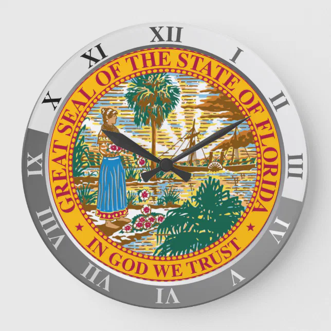 Florida Large Clock | Zazzle