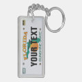Florida License Plate (customizable) Keychain | Zazzle