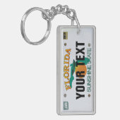Florida License Plate (customizable) Keychain | Zazzle