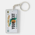 Florida License Plate (customizable) Keychain | Zazzle