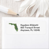 Florida Map Return Address Label | Zazzle