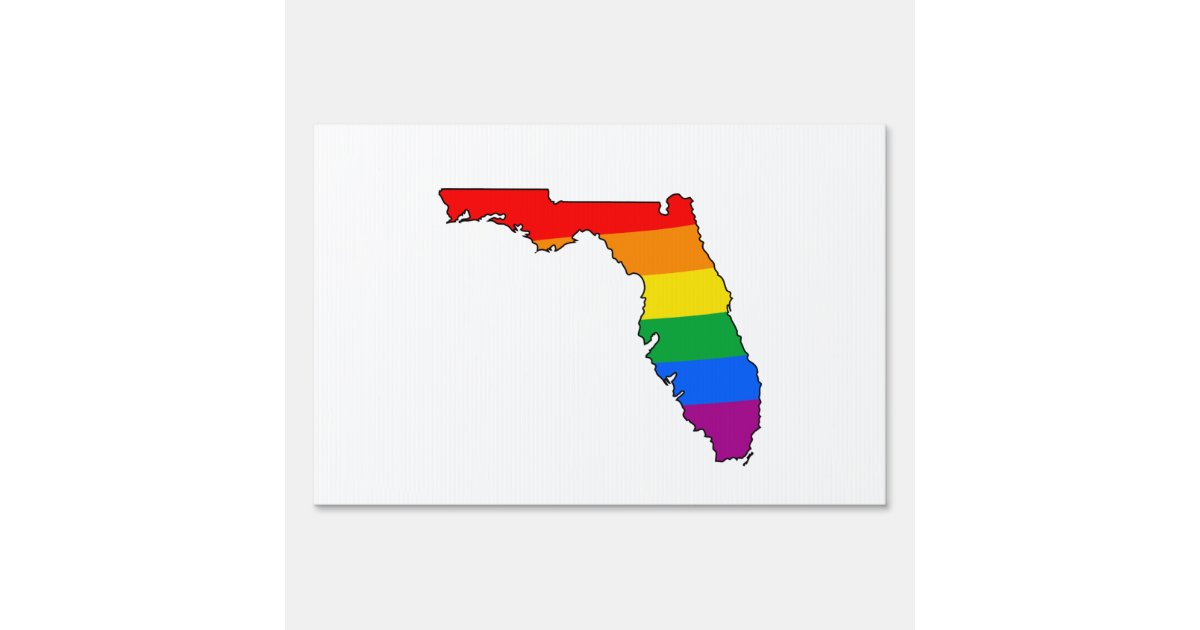 FLORIDA PRIDE - YARD SIGN | Zazzle
