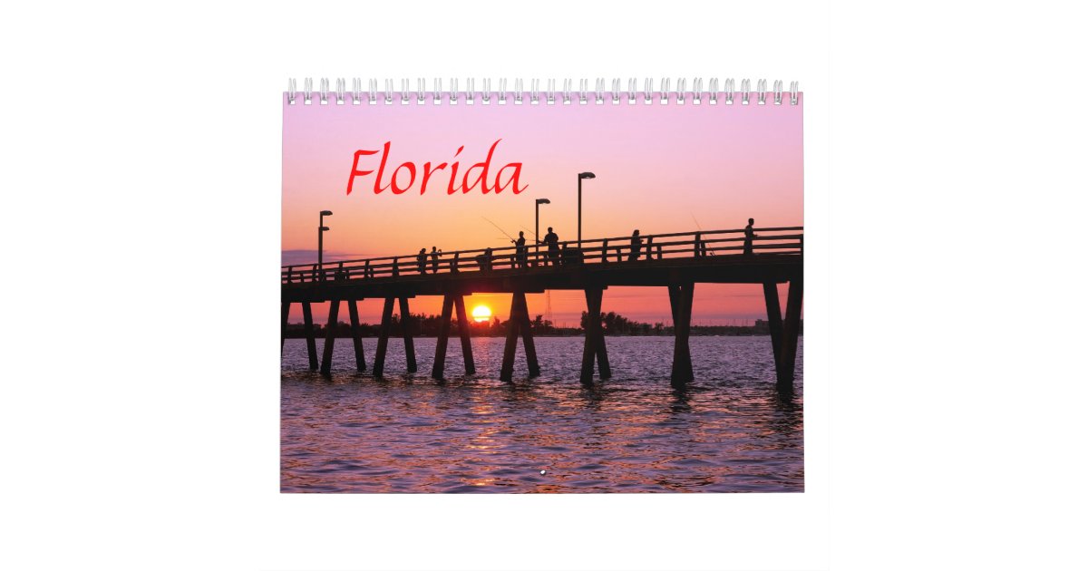Florida scenes Calendar | Zazzle