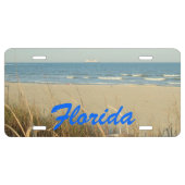 Florida Spring Beach Scene No. 3 License Plate | Zazzle