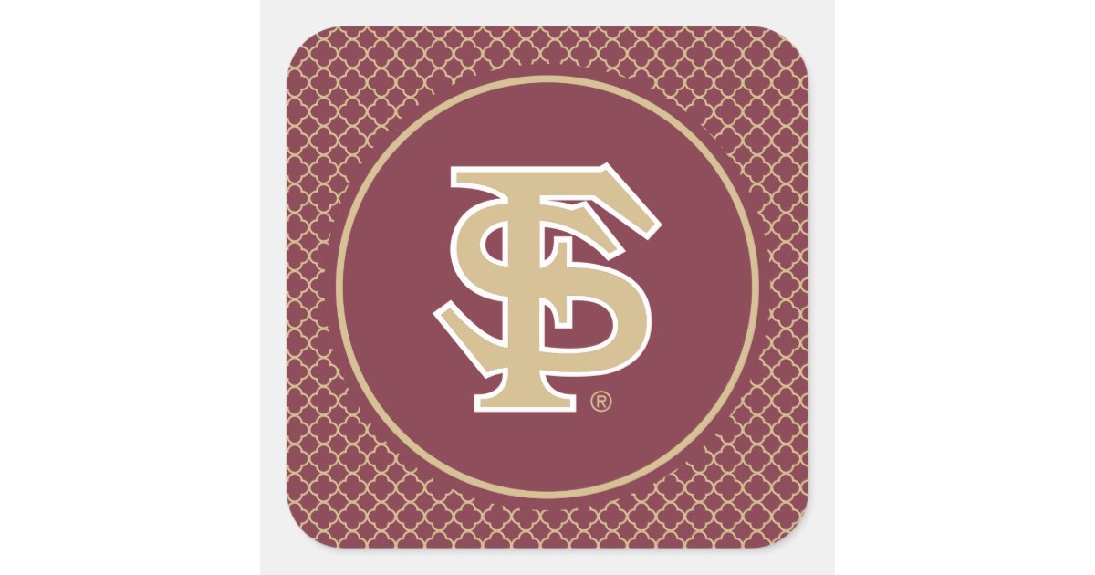 Florida State Baseball Square Sticker | Zazzle