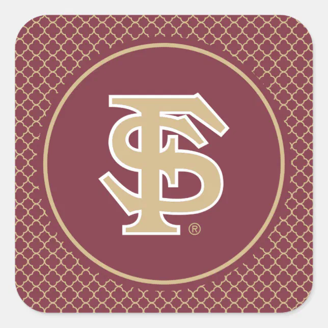 Florida State Baseball Square Sticker | Zazzle