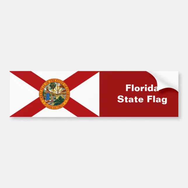 Florida State Flag Bumper Sticker | Zazzle