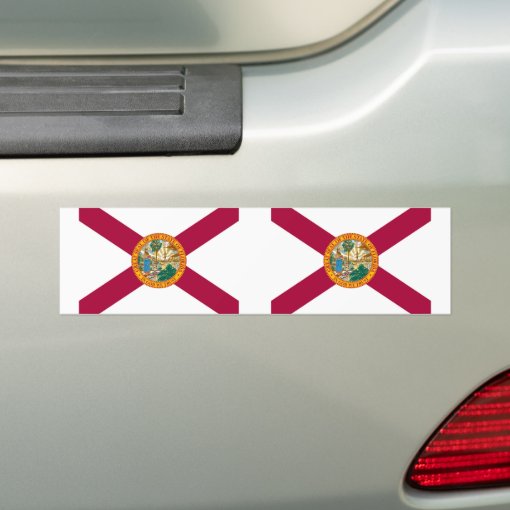 Florida State flag Bumper Sticker | Zazzle