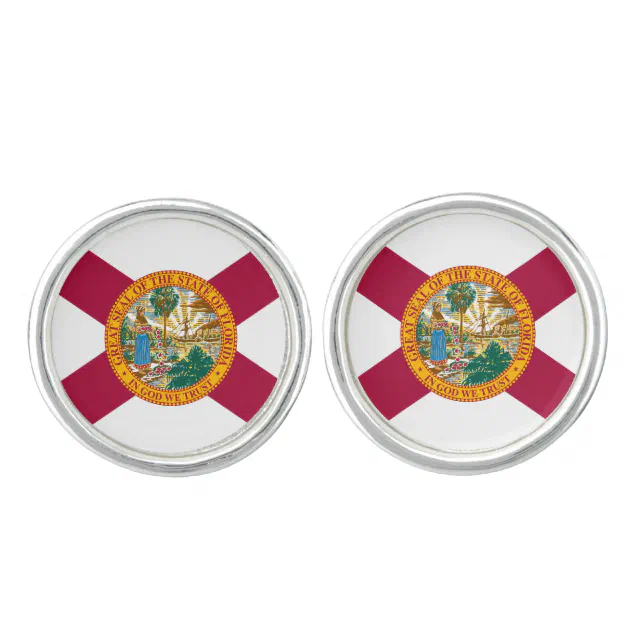 Florida State Flag Cufflinks | Zazzle