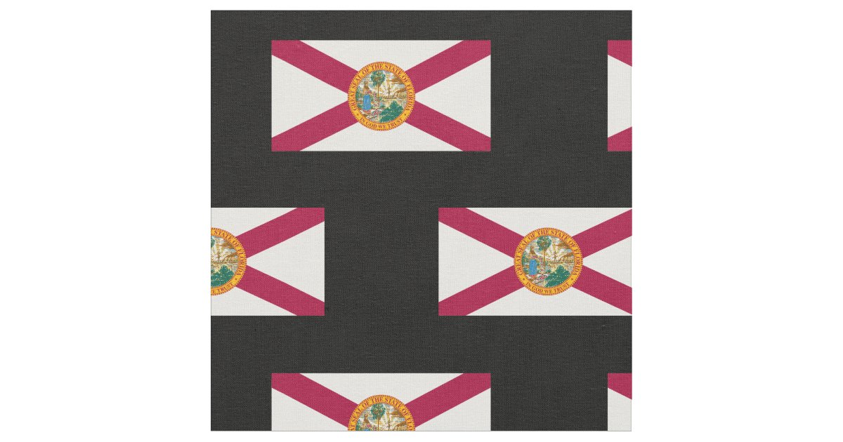 Florida State Flag Fabric | Zazzle