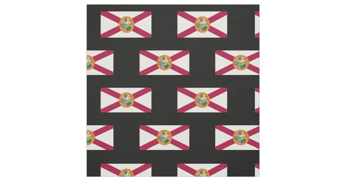 Florida State Flag Fabric | Zazzle