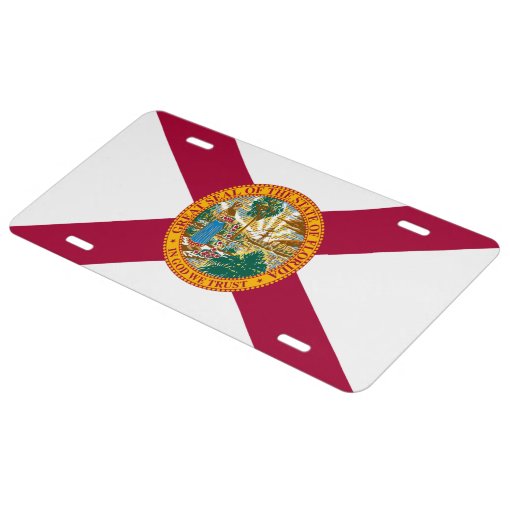 Florida State Flag License Plate | Zazzle