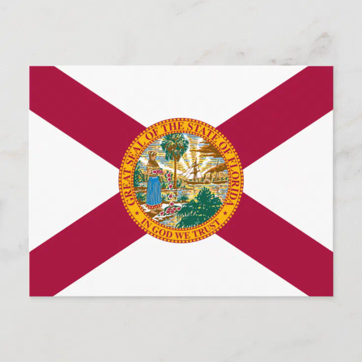 Florida State Flag.png Postcard | Zazzle