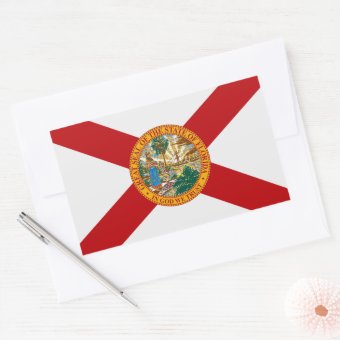 Florida State Flag Sticker | Zazzle