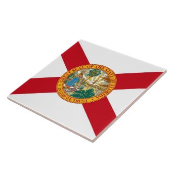 Florida State Flag Tile | Zazzle