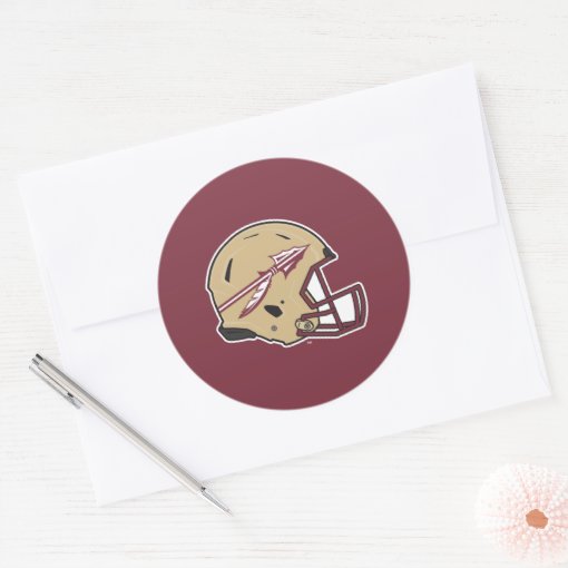 Florida State Football Helmet Classic Round Sticker | Zazzle