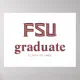 Florida State University Graduation Poster | Zazzle